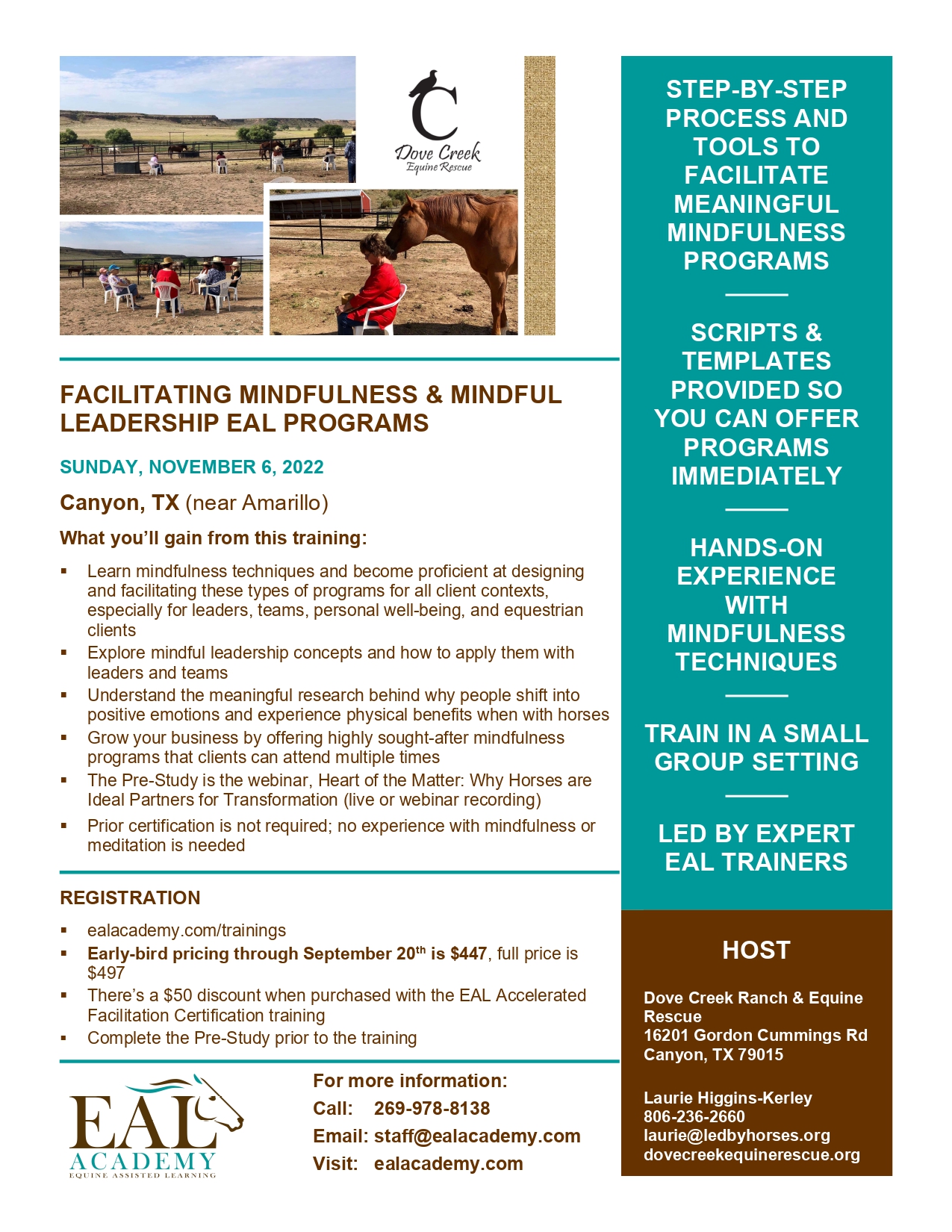 Facilitating Mindfulness & Mindful Leadership EAL Programs Canyon, TX ...